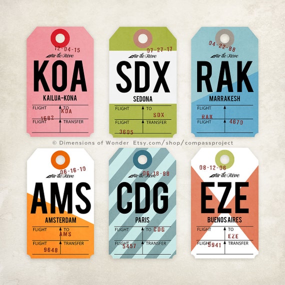Airport tags store