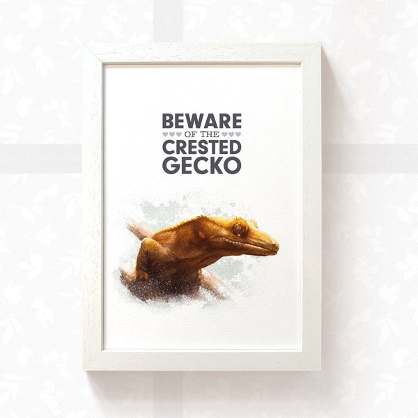 Gecko Wall Art - Etsy