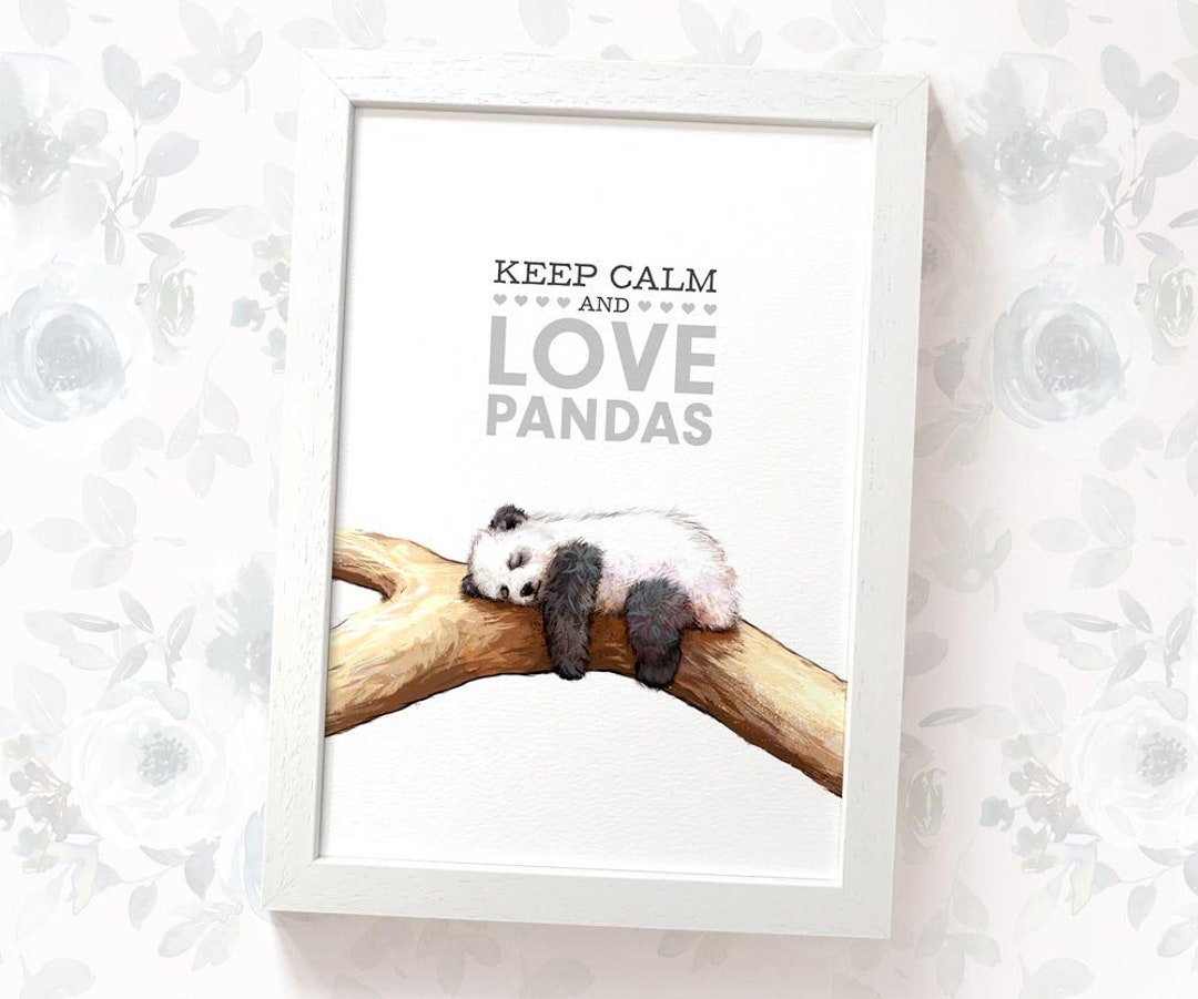 Panda Print "keep Calm and Love Pandas" Teacher Retirement Gifts for ...