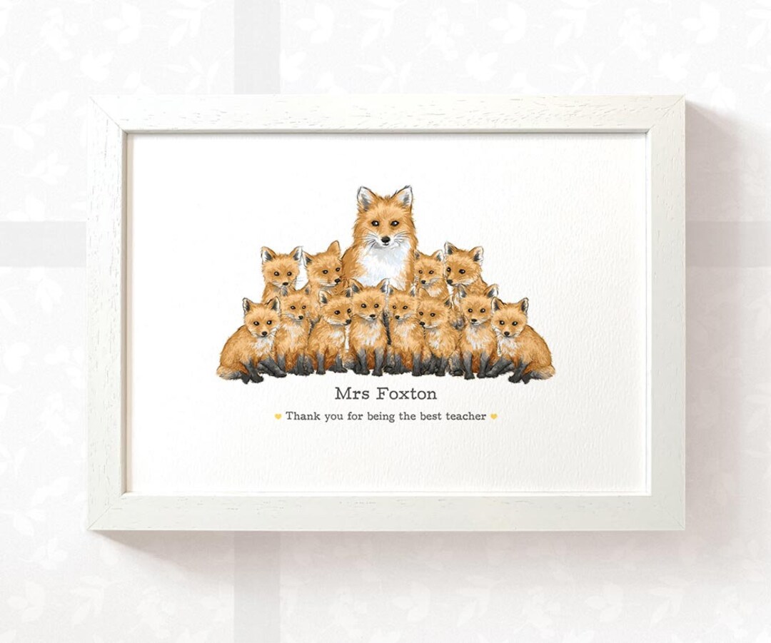 Fuchs Druck Ende des Begriffs Geschenke, beste Lehrer Geschenke Füchse ...