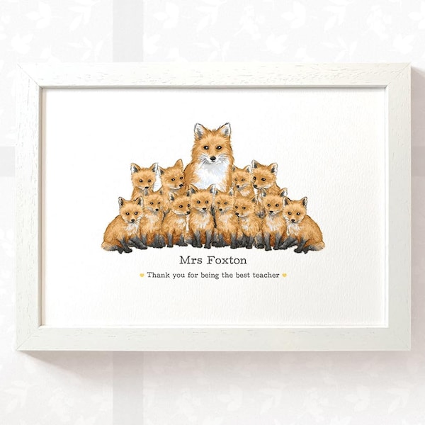 Fox Print - Etsy