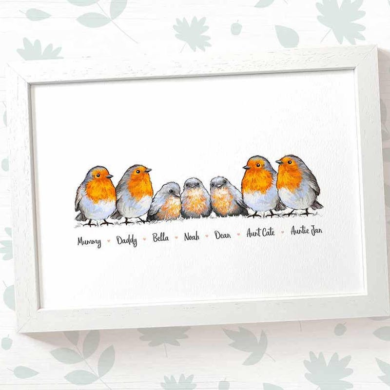 Personalised Robin Frame - Etsy UK