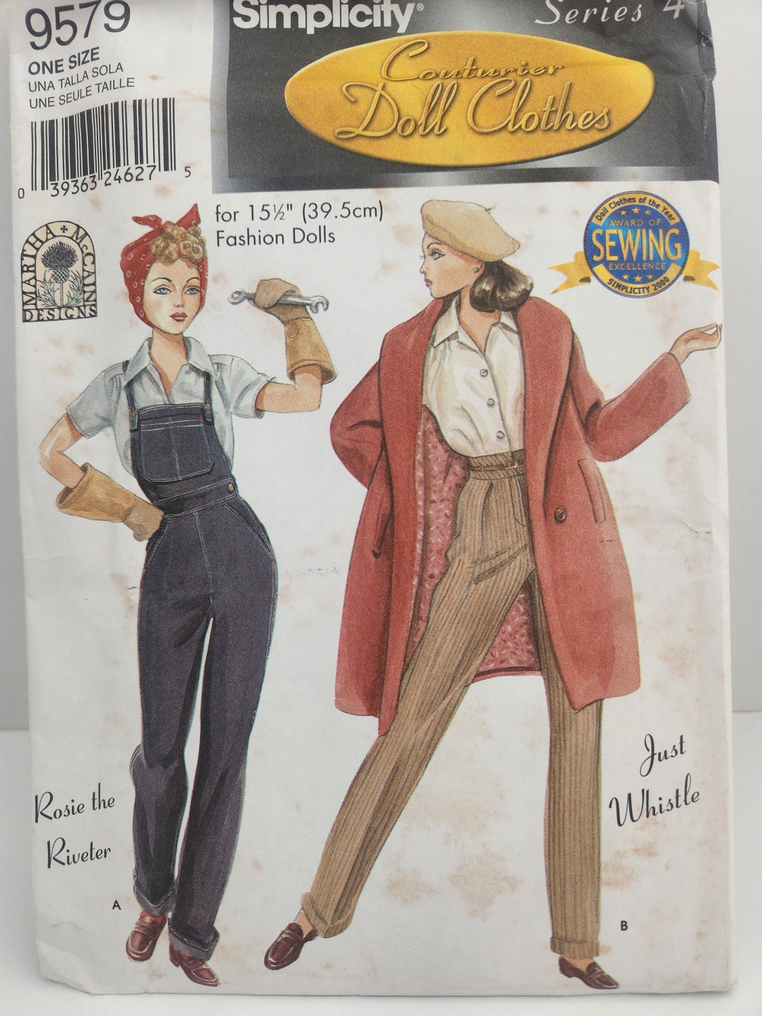 Simplicity 9579 Couturier Doll Clothes for 11 1/2 Inch Fashion Dolls ...