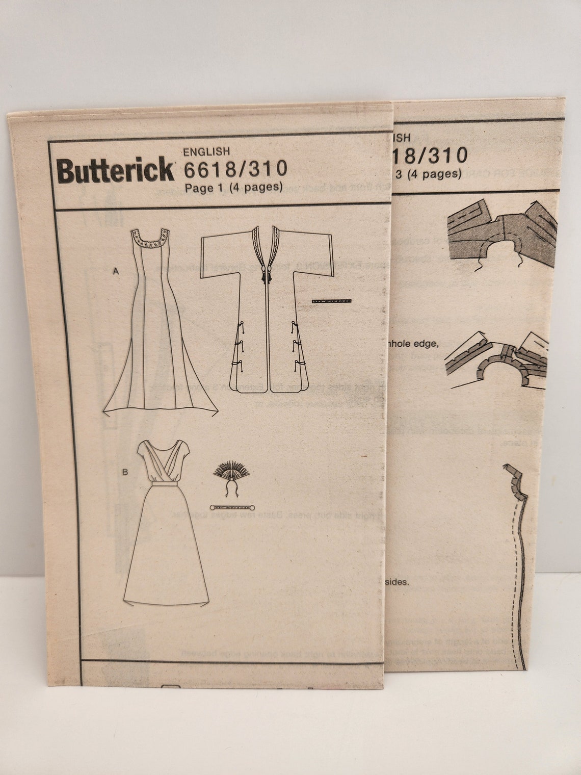 Butterick 6618 the Delineator Girls Doll Clothes for 11 1/2 Inch ...