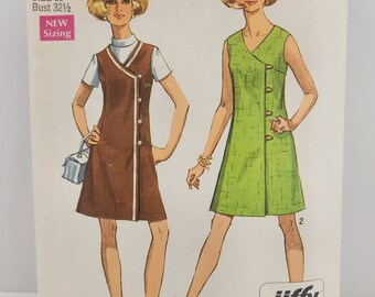 Vintage Simplicity 5372 Halter Dress and Shorts Sewing Pattern 1970s ...