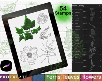 Ferns and Flowers - Etsy