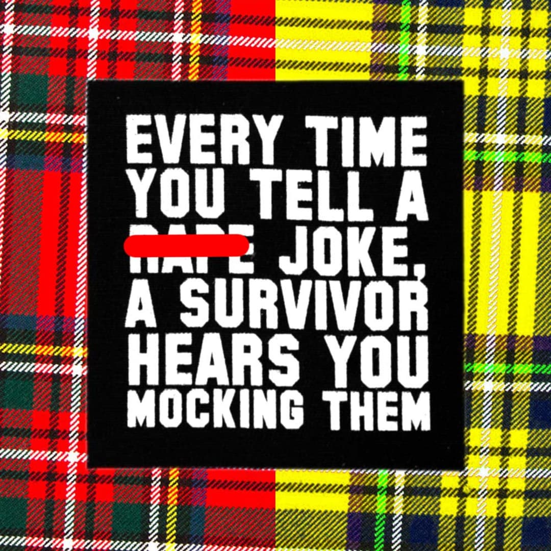 Punk Patch Rape Jokes Patches for Jackets Battle Jacket Punk Vest - Etsy UK