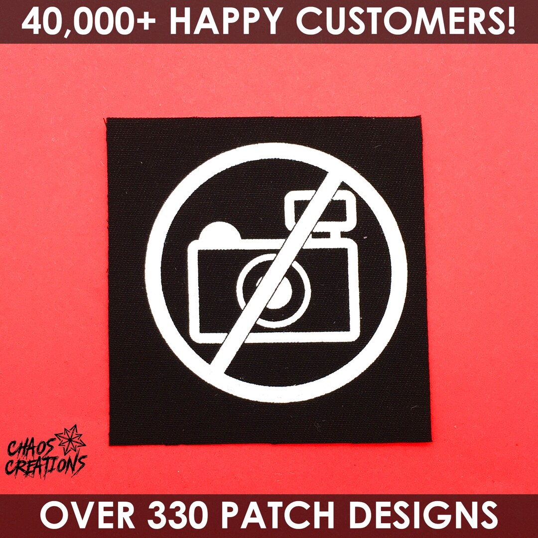 No Photos Sew on Patch 9x9cm - Etsy
