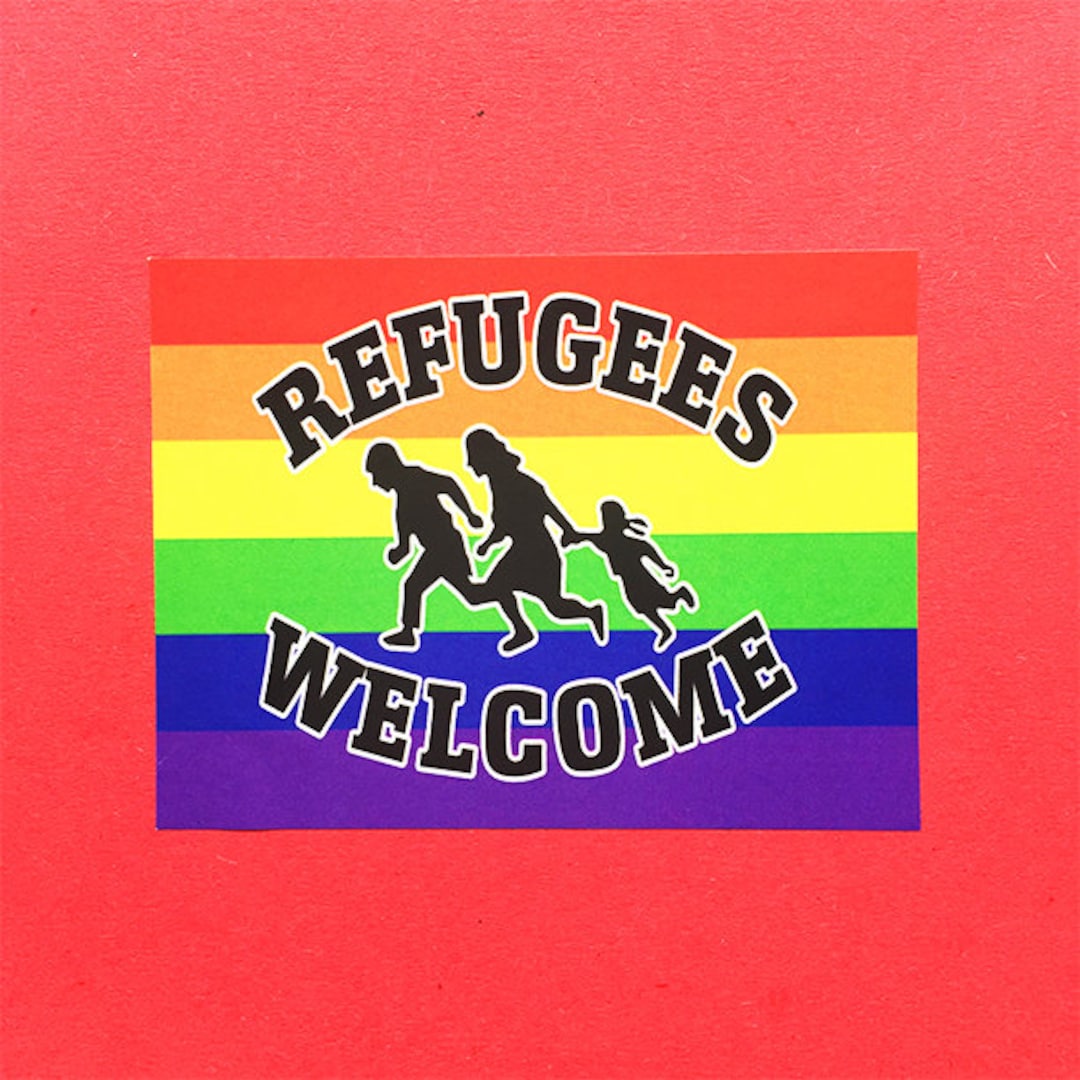 Sticker Pack Refugees Welcome Laptop Stickers Journal Stickers Planner Stickers Water Bottle ...