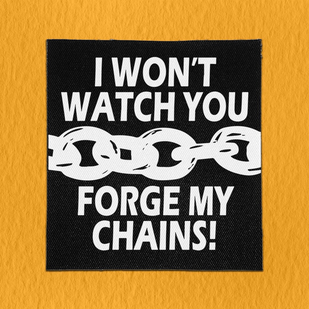 Sew on Patch Forge My Chains Crust Punk Patch Battle Jacket Patches ...