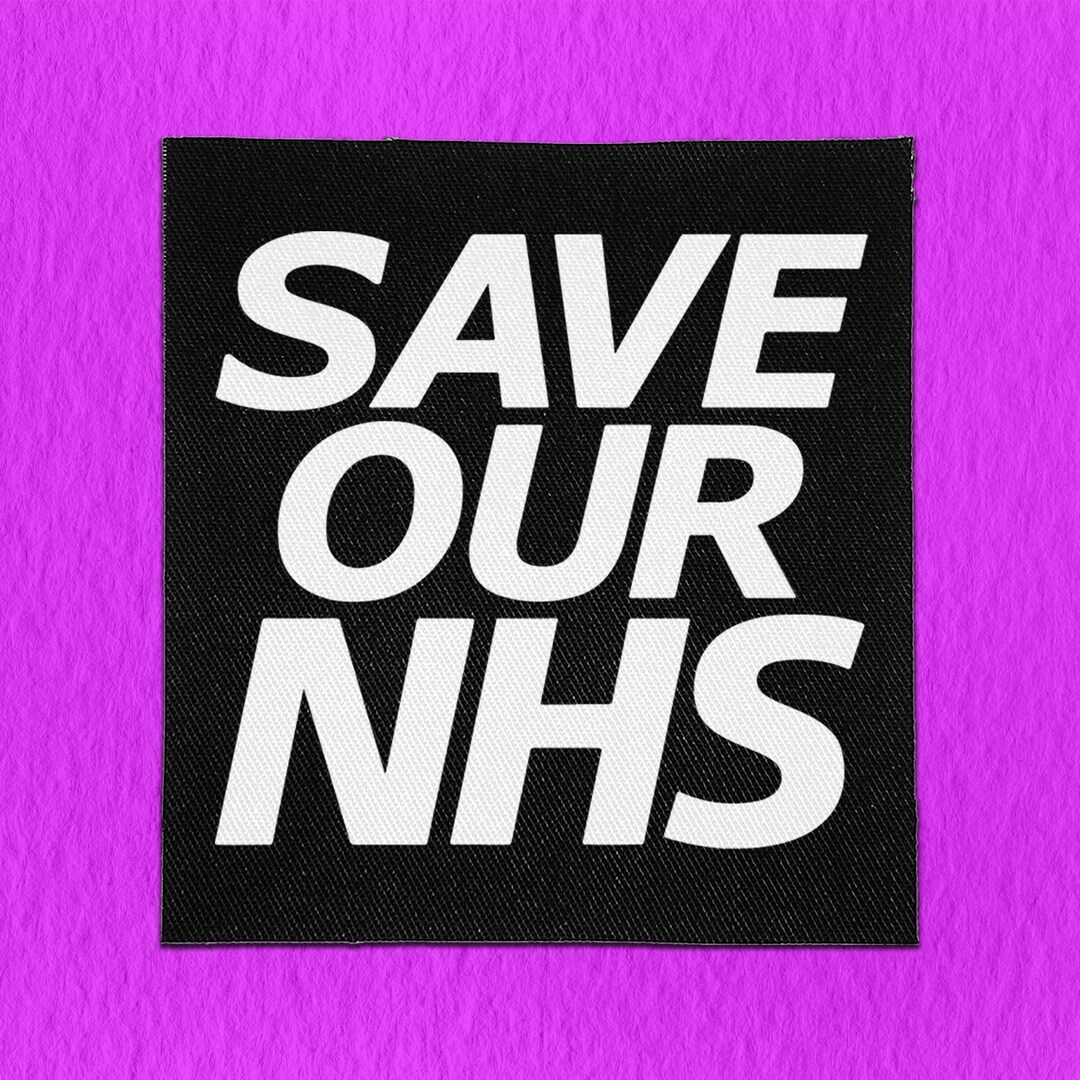 Sew on Patch | Save Our NHS | Crust Punk Patches | Progressive Patches | Battle Jacket Patches ...