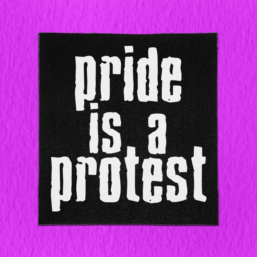 Punk Patch Pride is a Protest Queer Punk Crust Punk Punk Vest Leftist ...