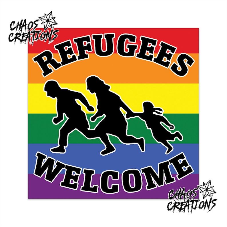 Sticker Pack or Single - Refugees Welcome Queer - Etsy Australia