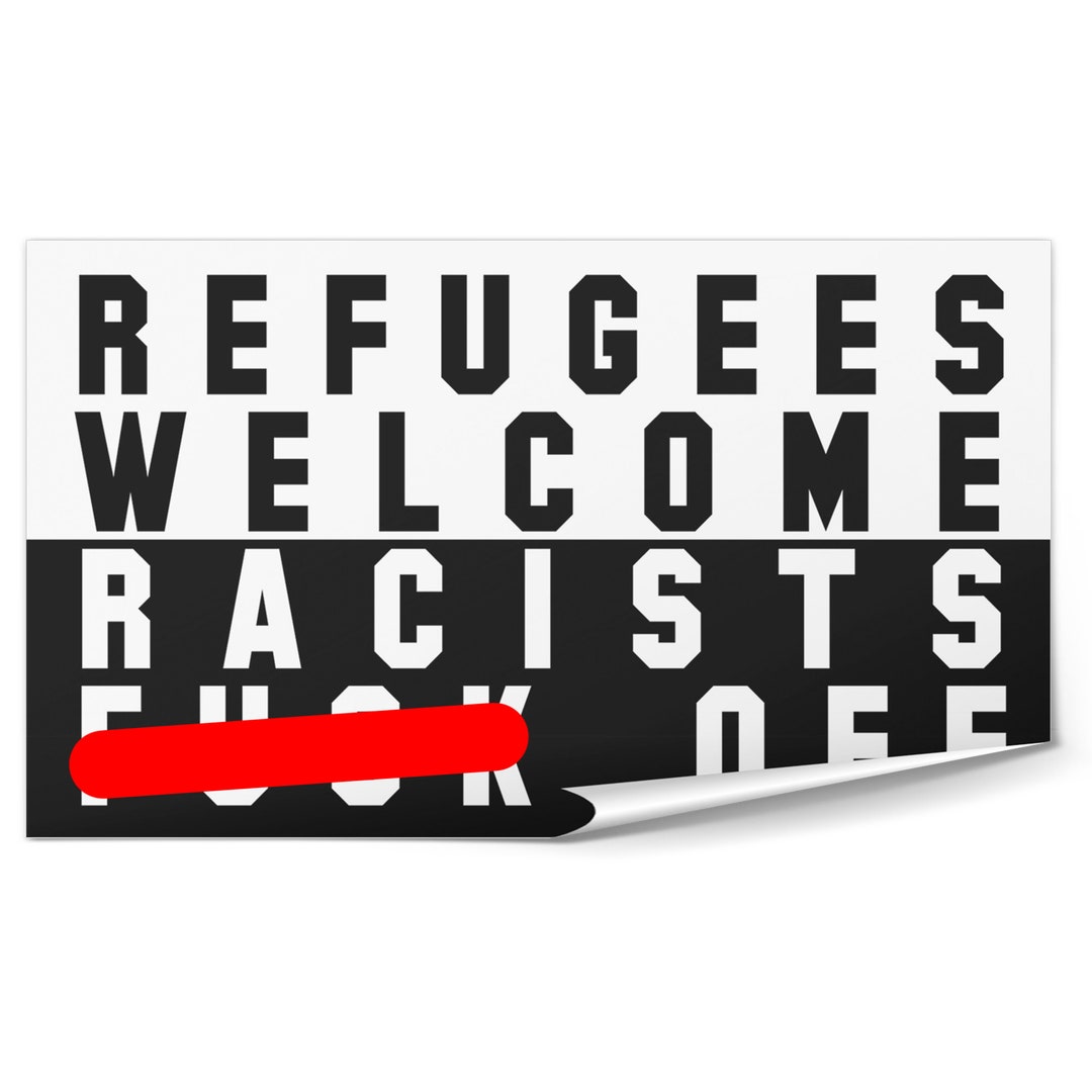 Sticker Pack Refugees Welcome Punk Stickers Progressive Stickers ...