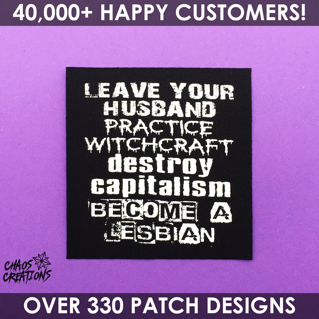 Become a Lesbian Sew on Patch 9x9cm - Etsy