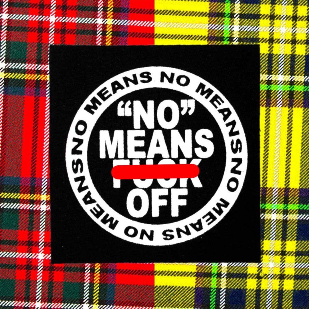 Punk Patch No Means No Patches for Jackets Battle Jacket Punk Vest - Etsy