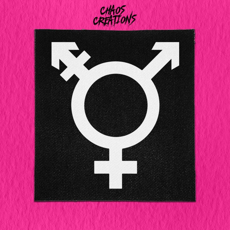 Goth Trans Patch - Etsy UK