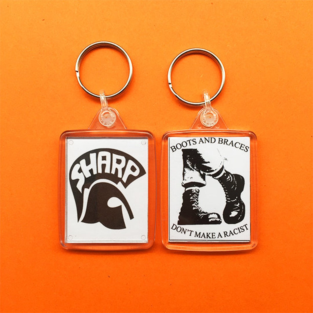 Key Chain Keyrings SHARP Skinhead Key Rings Keychain Punk Car Keychain ...