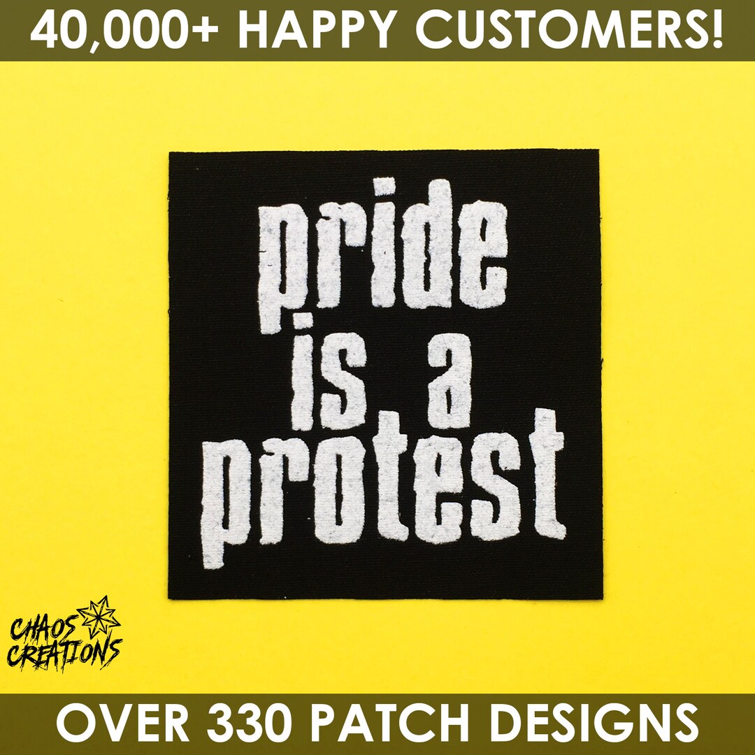 Pride is a Protest Sew on Patch 9x9cm - Etsy