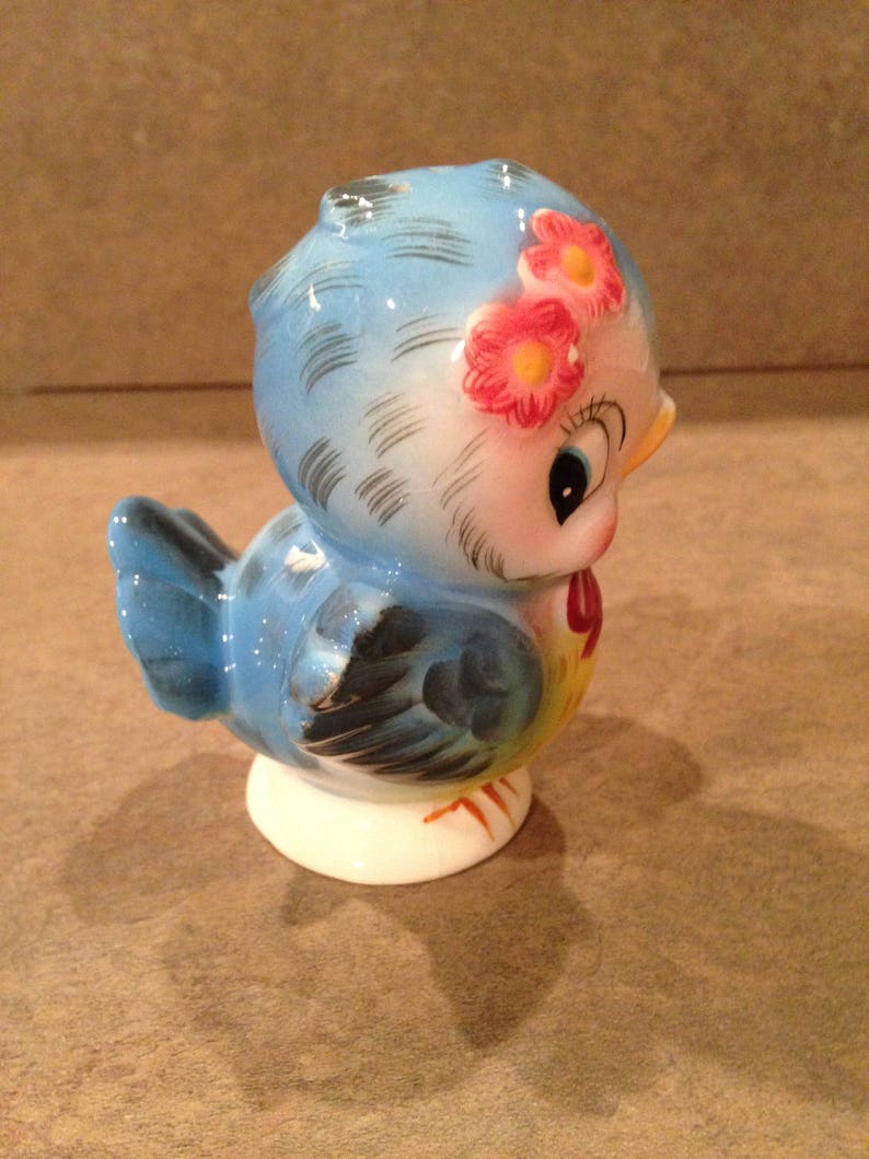 Geo Z Lefton Blue Bird Salt Shaker - Etsy