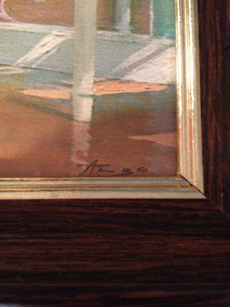 Rare Vintage August Albo Lithograph Print 1 of 4 in Series dance Time ...