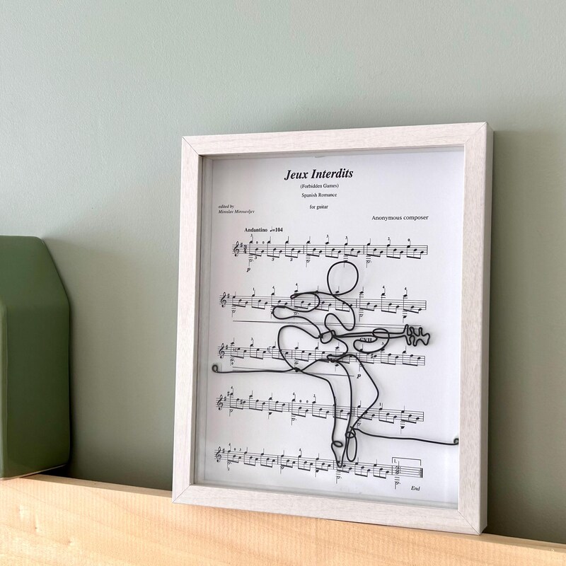 Wire Sculpture Guitar - Etsy