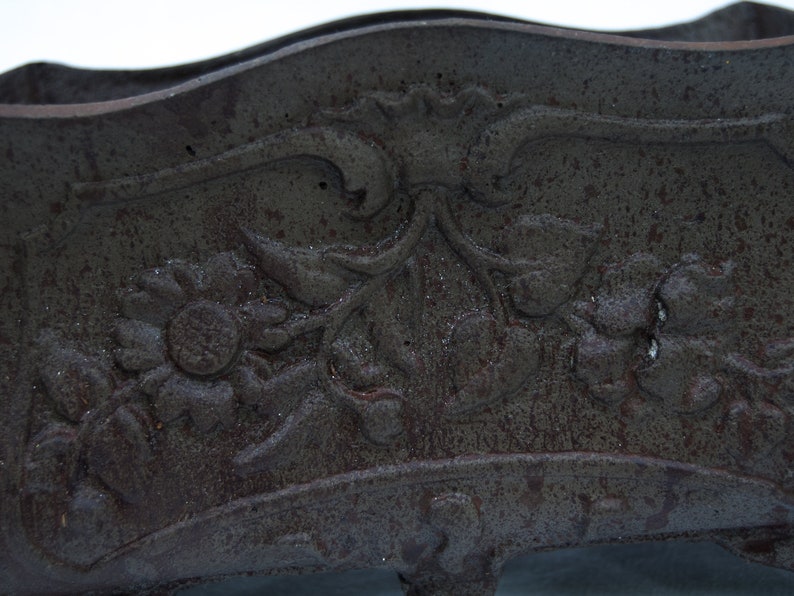 French Antique Cast Iron Planter Box Vintage Small - Etsy