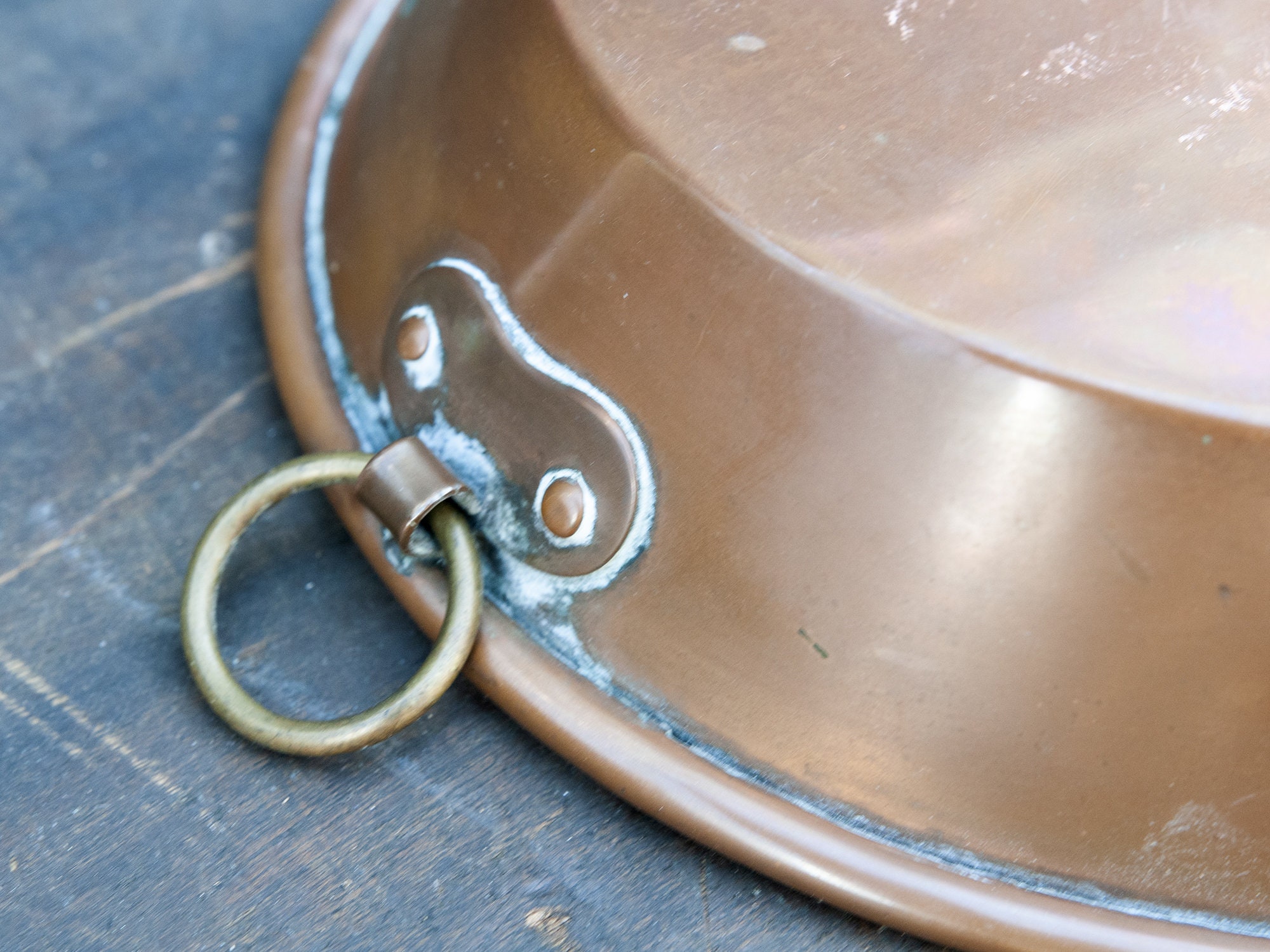 French Antique Copper Roasting Tin Vintage Metal Oval Pan - Etsy UK