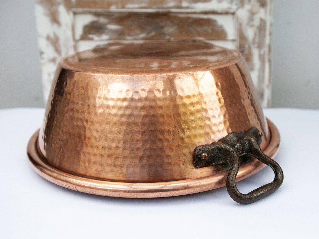 French Antique Hammered Copper Jam Pan, Vintage Cookware for Jam ...