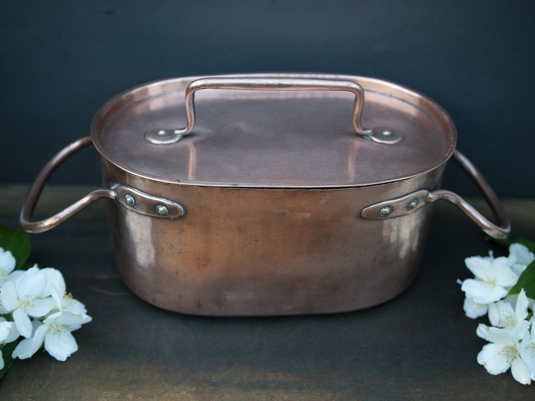 French Vintage Daubiere With Lid, Cooking Roasting Pan, Professional ...