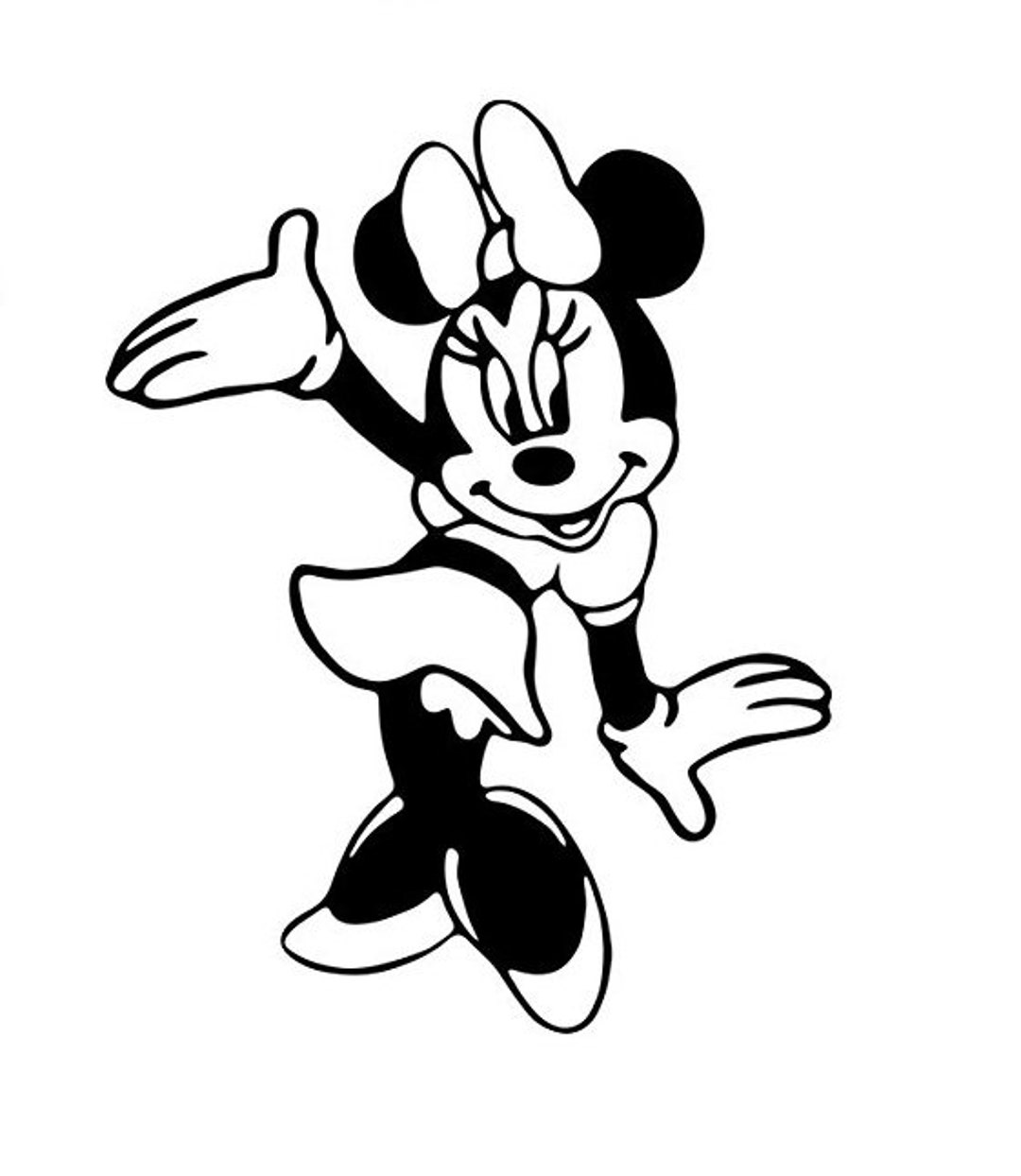 Disney Minnie Mouse Vinyl Decal - for Cars, Laptops, Sticker, Mirrors ...