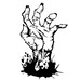 Zombie Hand Vinyl Decal - for Cars, Laptops, Sticker, Mirrors, Etc ...