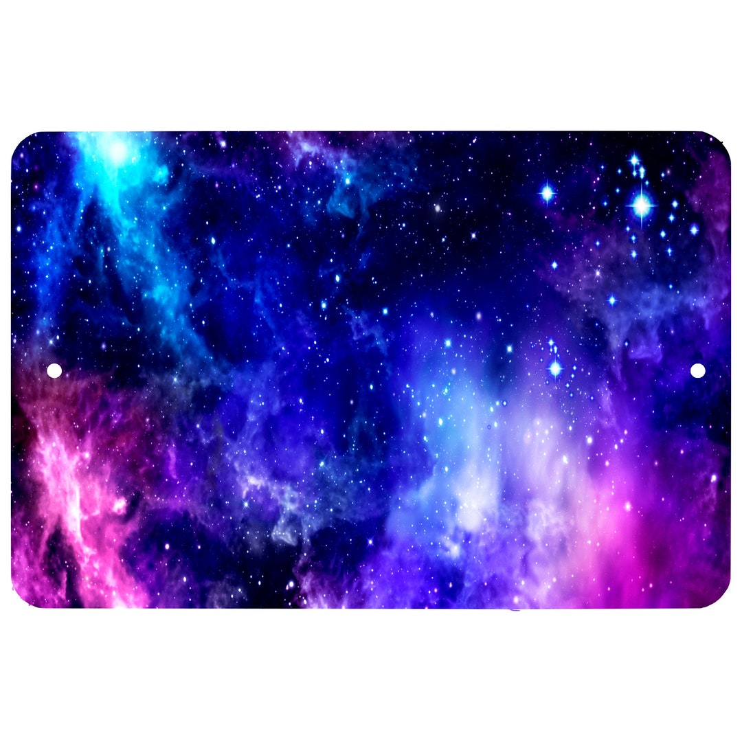 Colorful Space Metal Sign - Wall Decor - Aluminum Door Sign - Wall ...