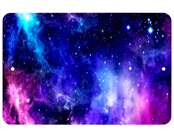 Colorful Space Metal Sign Wall Decor Aluminum Door Sign Wall Metal Sign ...