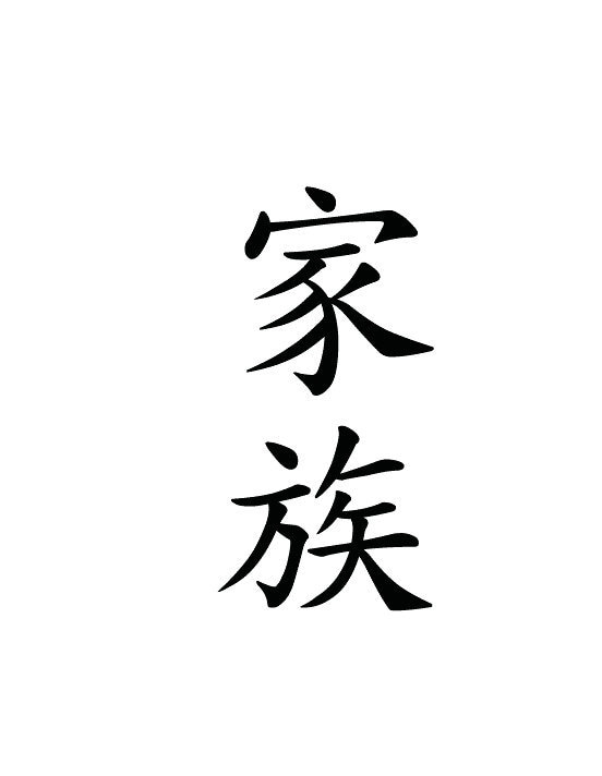 FAMILY Kanji Vinyl Decal - for Cars, Laptops, Sticker, Mirrors, Etc. - Etsy