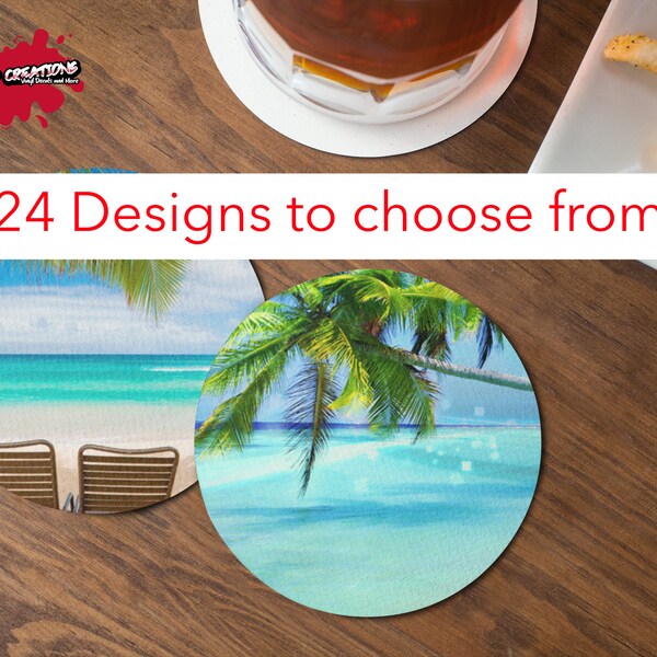 Beach Coasters - Etsy