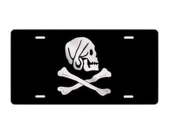 Pirate Flag License Plate - Etsy