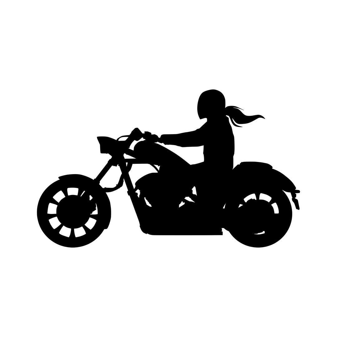 Motorcycle / Cruiser Bike Female Rider Vinyl Decal - Harley | Honda ...