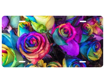 Rose License Plate - Etsy