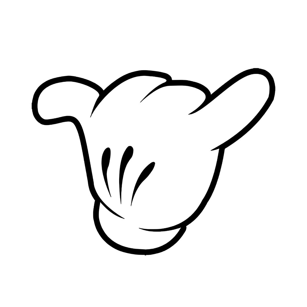 Disney Mickey Hang 10 Hand Vinyl Decal Mickey Mouse Disney World for ...