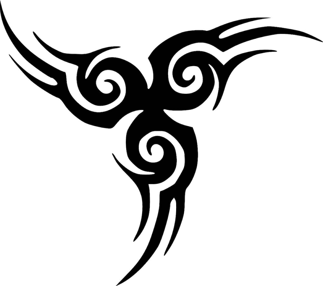 Tribal Design Vinyl Decal - for Cars, Laptops, Sticker, Mirrors, Etc ...