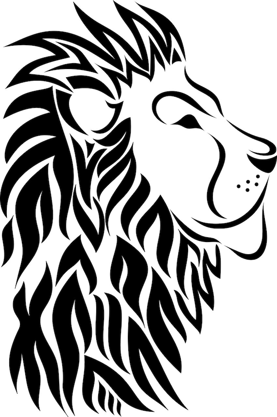 Lion Vinyl Decal for Cars Laptops Sticker Mirrors Etc. | Etsy