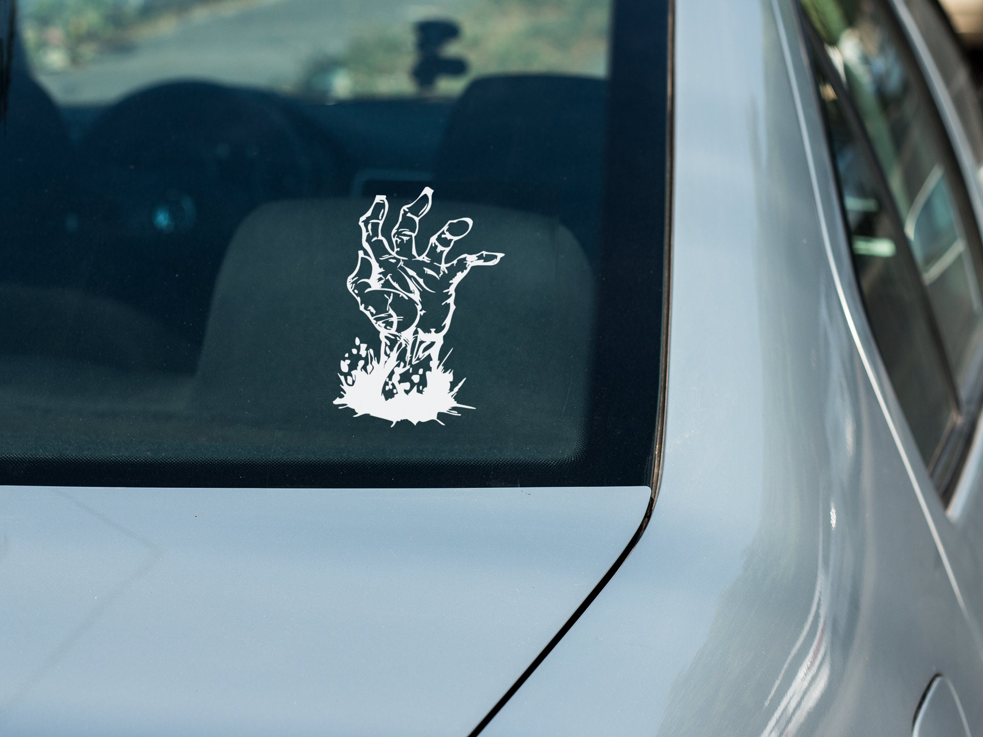 Zombie Hand Vinyl Decal - for Cars, Laptops, Sticker, Mirrors, Etc ...