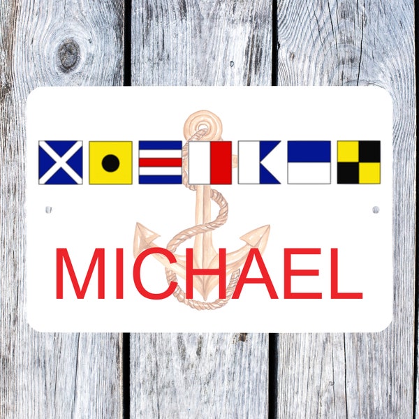 Nautical Flag Sign - Etsy