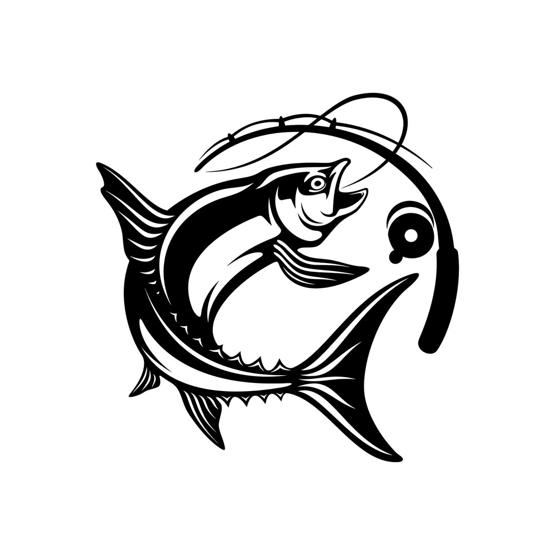 Salmon 1 Fish Fishing Vinyl Decal - Fish | Sea | Freshwater | Ocean ...