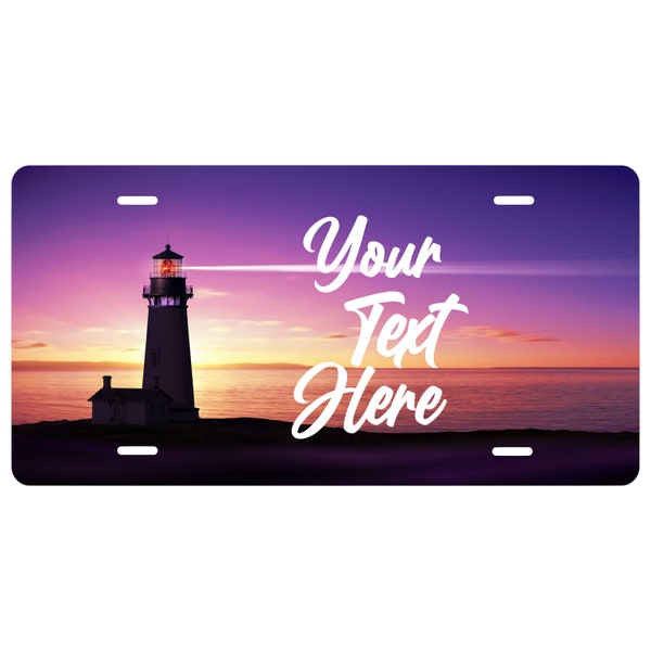 Lighthouse Front License Plate - Etsy