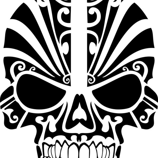 Vinyl Skull Decal - Etsy