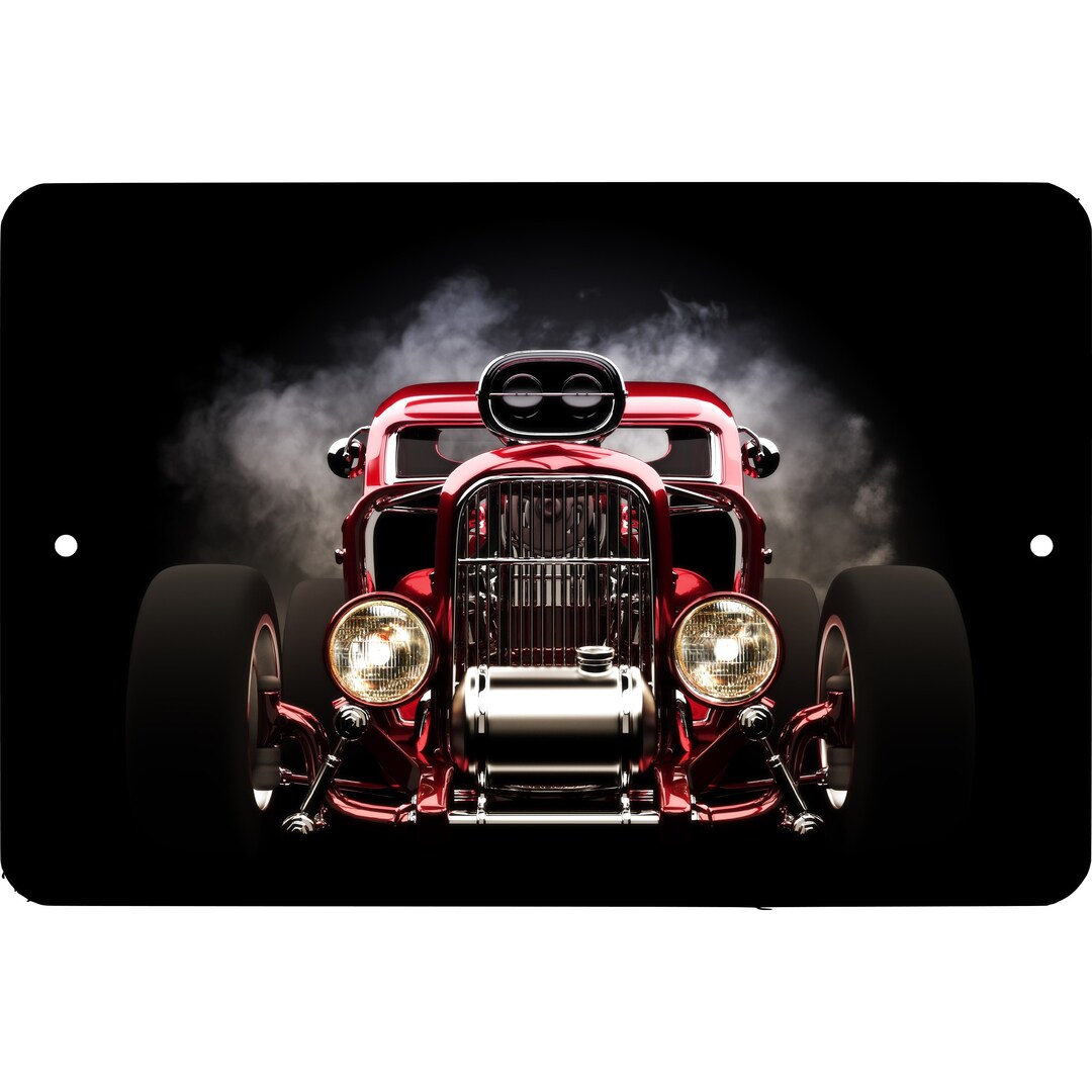 Hot Rod Burnout Metal Shop Sign - Hotrod - Car - Garage Sign - Aluminum ...