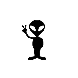 Alien Vinyl Decal - for Cars, Laptops, Sticker, Mirrors, Etc. - Etsy