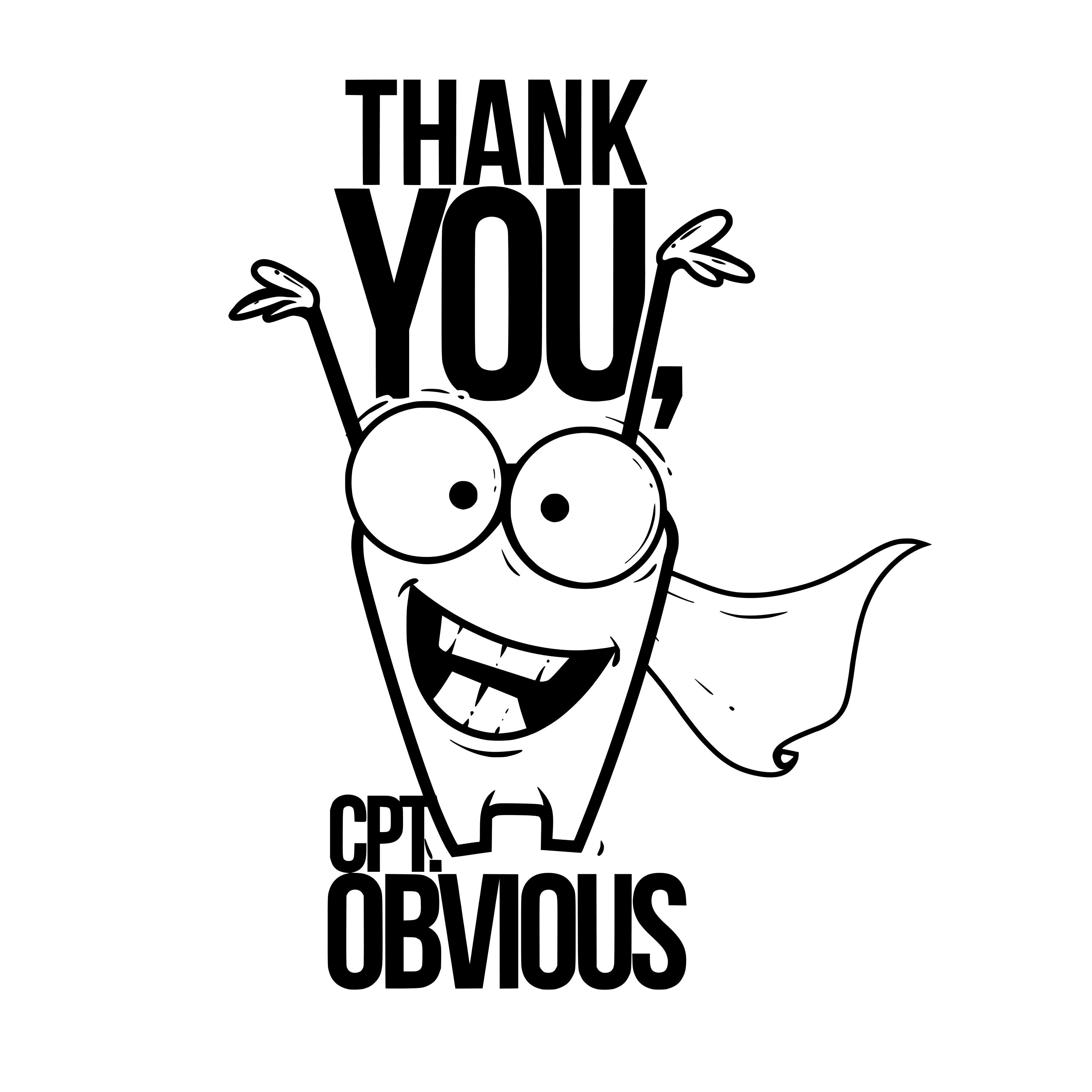 Thank You Captain Obvious